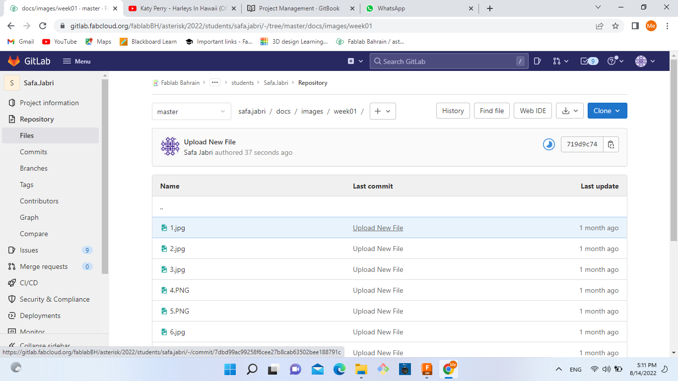1. Project management - Your name - Fab Academy